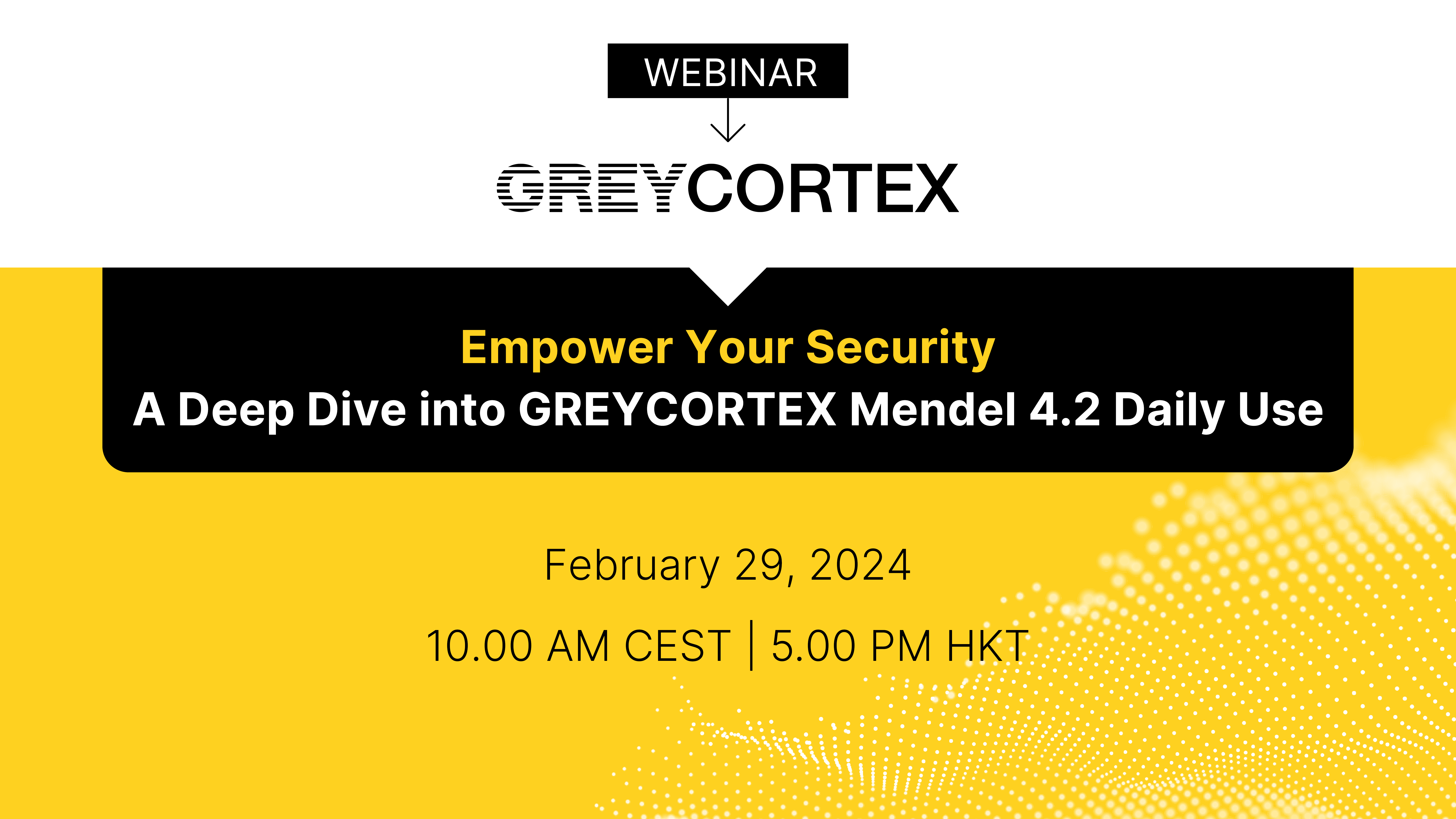 Webinar: A Deep Dive into GREYCORTEX Mendel 4.2 for Daily Use | GREYCORTEX